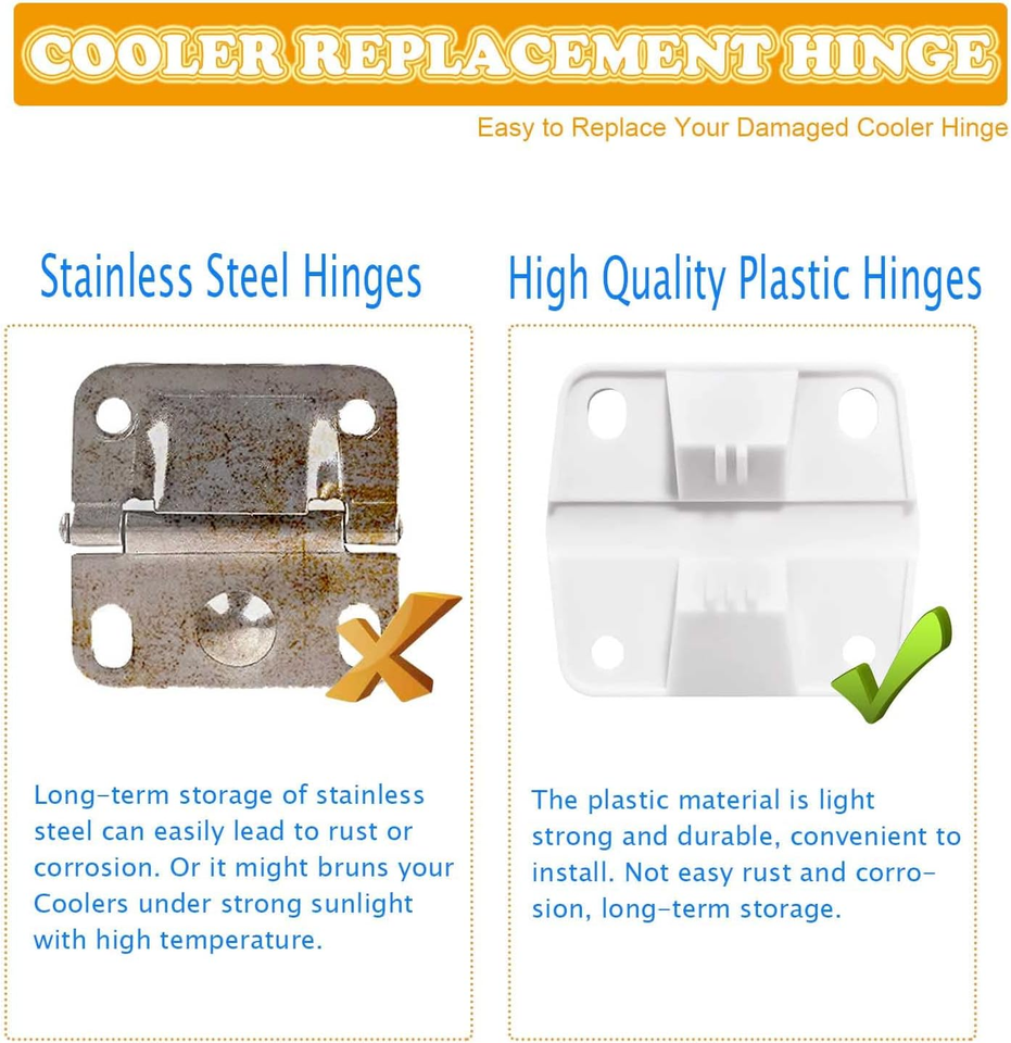 Cooler Replacement Plastic Hinges for Coleman Cooler Hinges 5226, 5227B ...