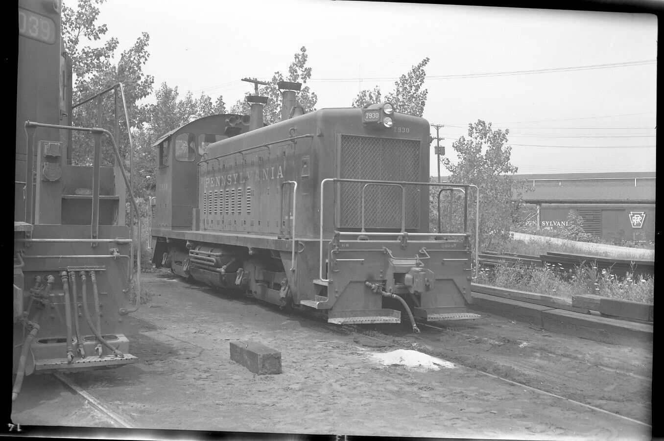 PRR PENNSYLVANIA RAILROAD Locomotive 7930 Original Photo Negative 29 | eBay