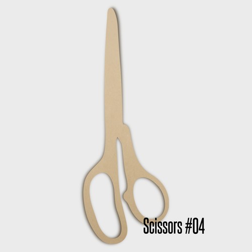 Wooden Scissors Shape 100-600mm 3mm MDF - Craft Unpainted - Laser Cut ...
