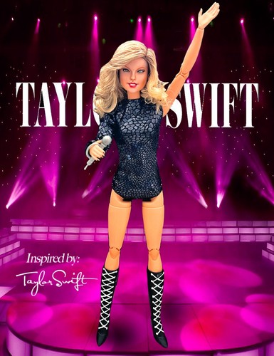 Articulated TAYLOR SWIFT Custom Ooak Inspired Doll From Eras Tour. | eBay