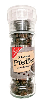 (37,20€/1kg) Pfeffer schwarz mit Mühle 50g ganze Körner | eBay.de