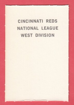 1969 Milton Bradley Cincinnati Reds Box 999 | eBay