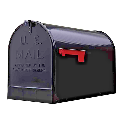Architectural Mailboxes Stanley Black, Extra Large, Steel, Post Mount ...