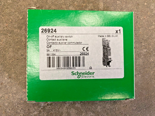 LOT OF 12 NEW SCHNEIDER ELECTRIC 26924 ON OFF AUXILIARY SWITCH OF ...