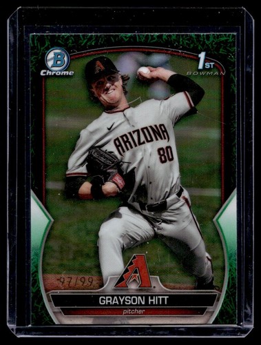 2023 Bowman Chrome Green Grass Grayson Hitt /99 #BDC-57 | eBay