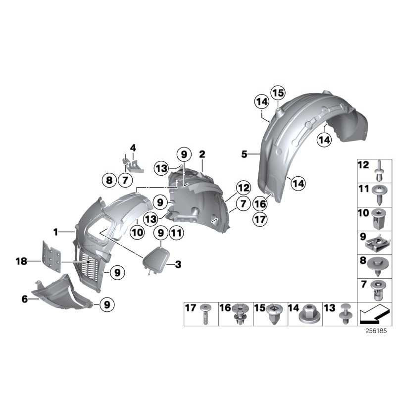 Original BMW 51717302365 - Deckel Abluftführung links 5er 6er 7er | eBay