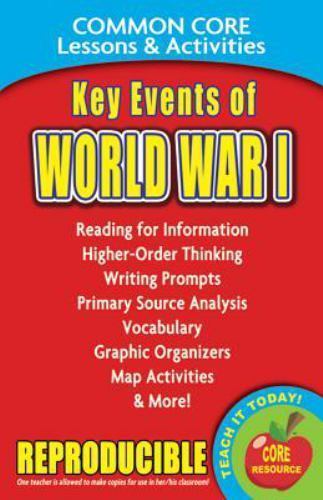 Key Events of World War I - Common Core Lessons & Activities by Carole ...