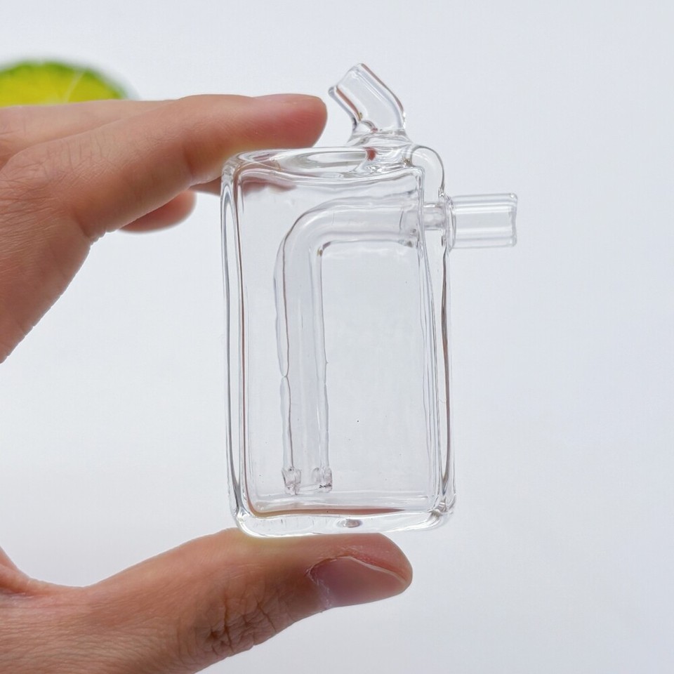 7cm Mini Glass Bong Pyrex Hookah Water Pipe Shisha Smoking Bubbler+Hose ...