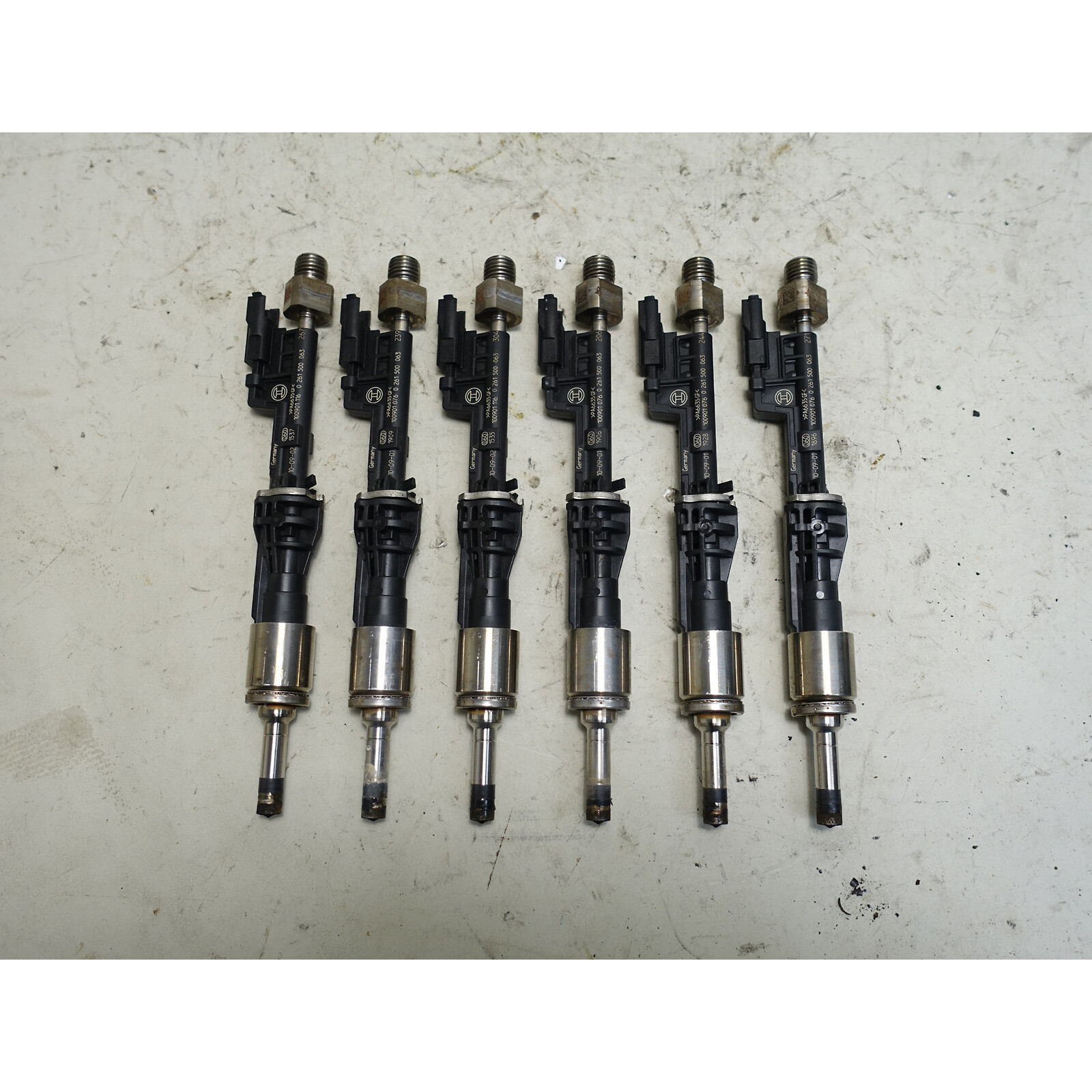 2011-2013 BMW N55 Turbo 6cyl EU5 Direct High Pressure Injector Set of 6 ...
