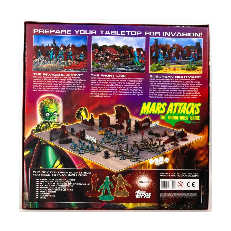 Mantic Mars Attacks Mars Attacks - The Miniatures Game Box Fair/EX | eBay