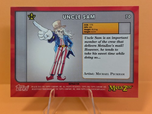 2021 Topps Metazoo Cryptid Nation Series 0 #70 Uncle Sam Holo Silver | eBay