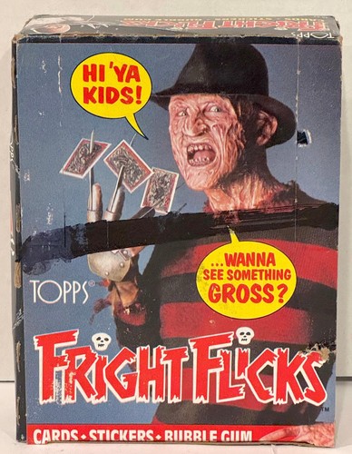 1988 Fright Flicks Vintage FULL 36 Pack Trading Card Wax Box Topps | eBay