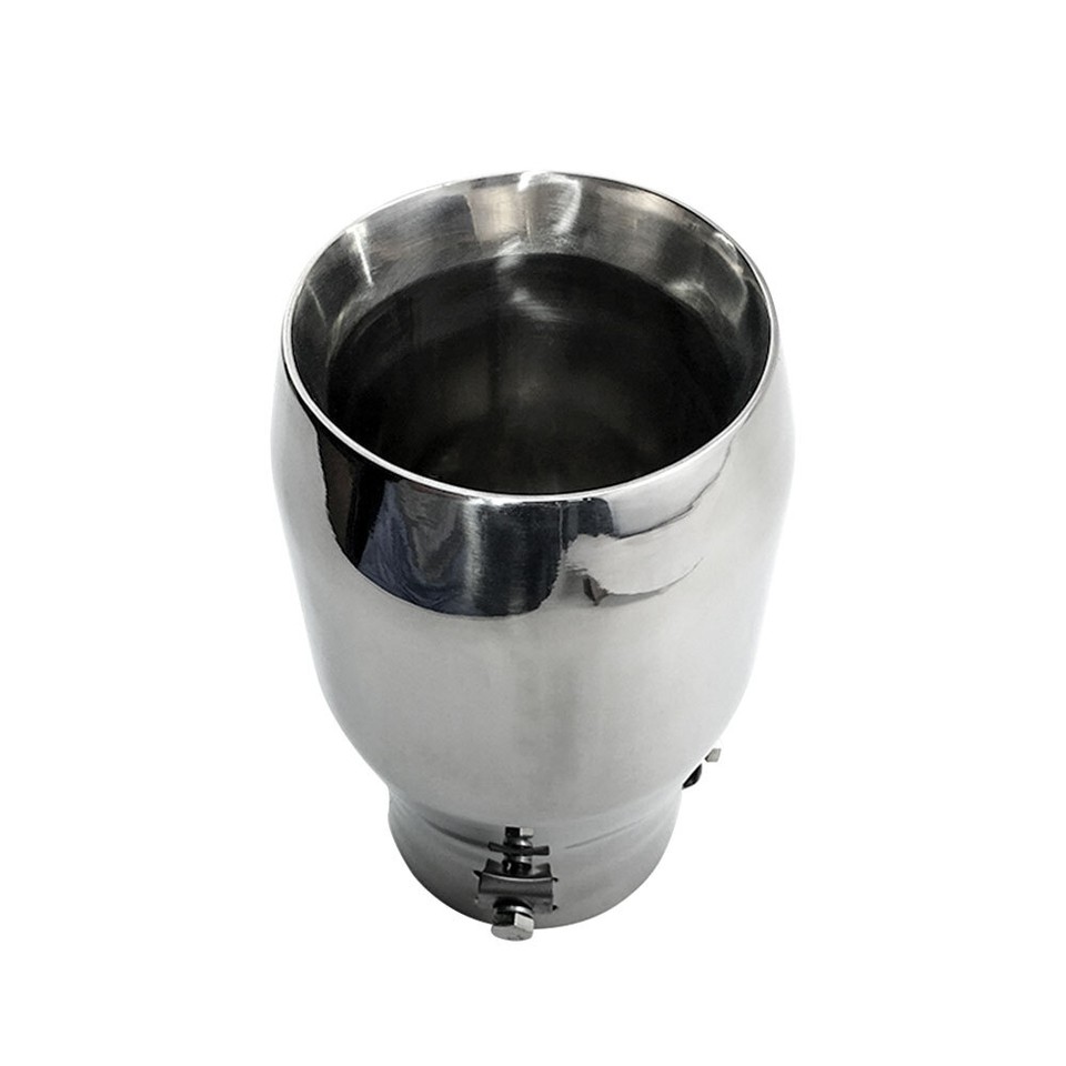 Chrome Vehicle Tail Tip Pipe Muffler Exhaust Cover Accessories 76mm 3 ...