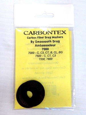 Carbontex Carbon Fiber Drag Washers Abu Garcia 7000 C C3 CT B CL, 7500 ...