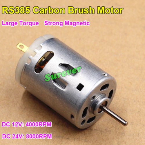 DC 12V-24V 8000RPM Large Torque Strong Magnetic Micro Mini RS-385 Motor ...