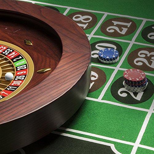 Brybelly Blackjack and Roulette Table Felt - Green Double-Sided Casino ...