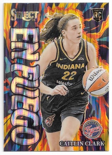 2024 PANINI WNBA SELECT CAITLIN CLARK EN FUEGO FLASH PRIZM INSERT ...