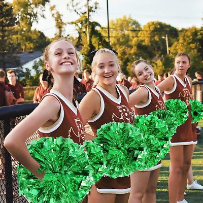 2x Cheerleading Pom Metallic Cheer Pom Poms with Handle for Team Sport ...