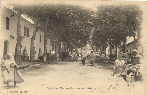 PC CPA ALGERIA, FONDOUCK, RUE DE PALESTRO, VINTAGE POSTCARD (b8353) | eBay