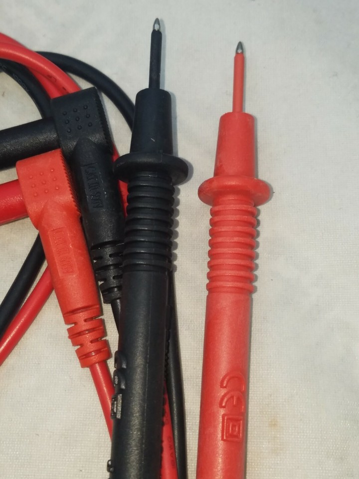 2(LOT) Test Leads CAT III, 1000V 10 Amp 18AWG WIRE. 36" FOR MULTIMETERS ...