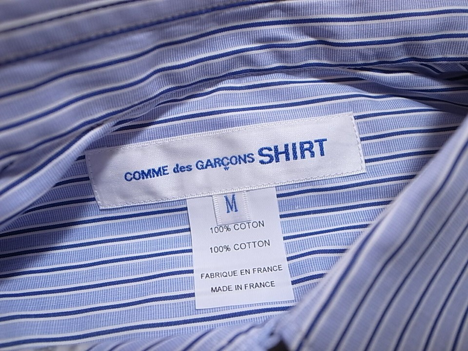 FUTURA x COMME des GARCONS SHIRT PRINT SHIRT CDG FUTURA2000 BLUE STRIPE ...