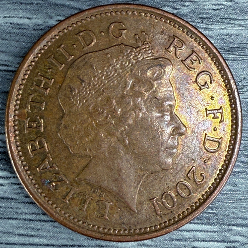Two Pence Coin Great Britain Queen Elizabeth II 2001 Circ | eBay