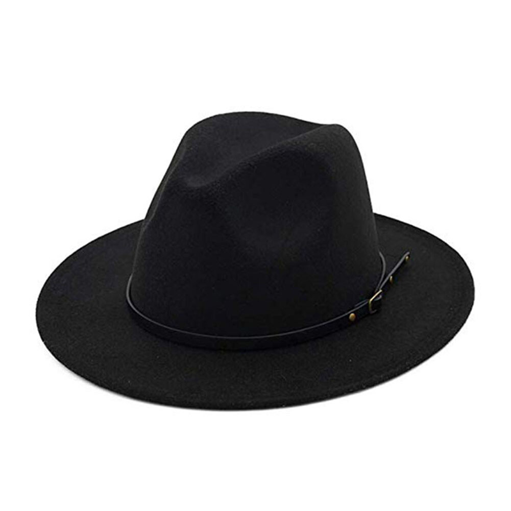 Fedora Hat Wide Brim Breathable Solid Color Fedora Hat Multi Colors | eBay