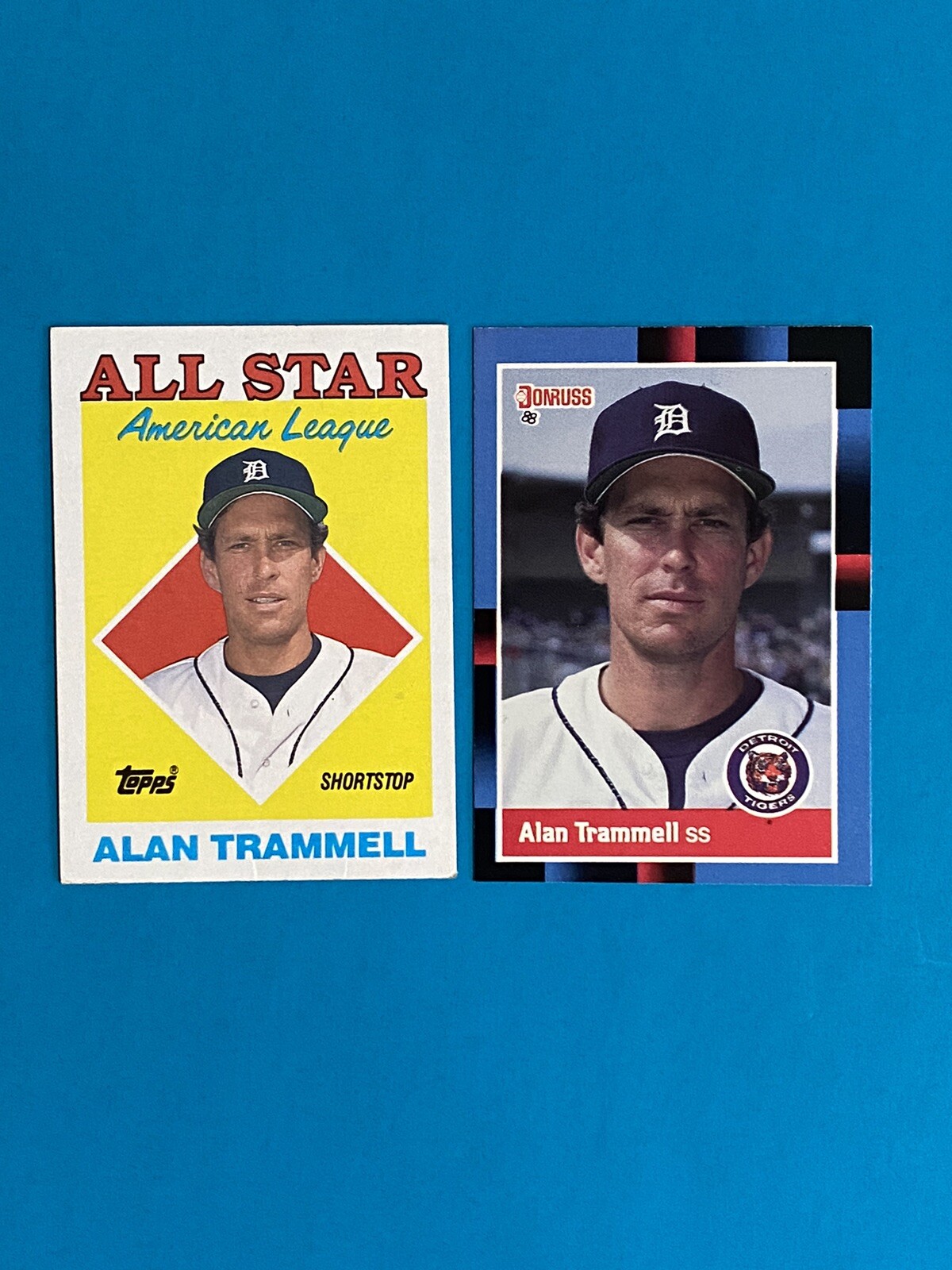 Alan Trammell 1988 Baseball Card Lot Topps All Star Insert #389 ...