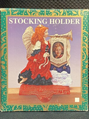 Caffco International Angel W/ Trumpet CAST Stocking Hanger Holder ...
