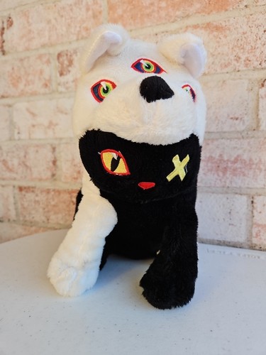 MEOW WOLF Cat Wolf Twisted Black White Multiverse 9.5" Plush Stuffed ...