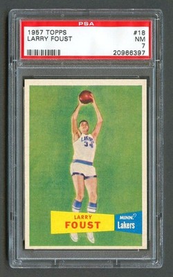 1957 Topps Basketball LARRY FOUST #18 PSA 7 NM Minneapolis Lakers | eBay