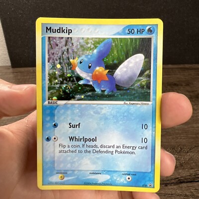 Mudkip 018 Nintendo Black Star Promo Pokemon Card Holo Swirl | eBay