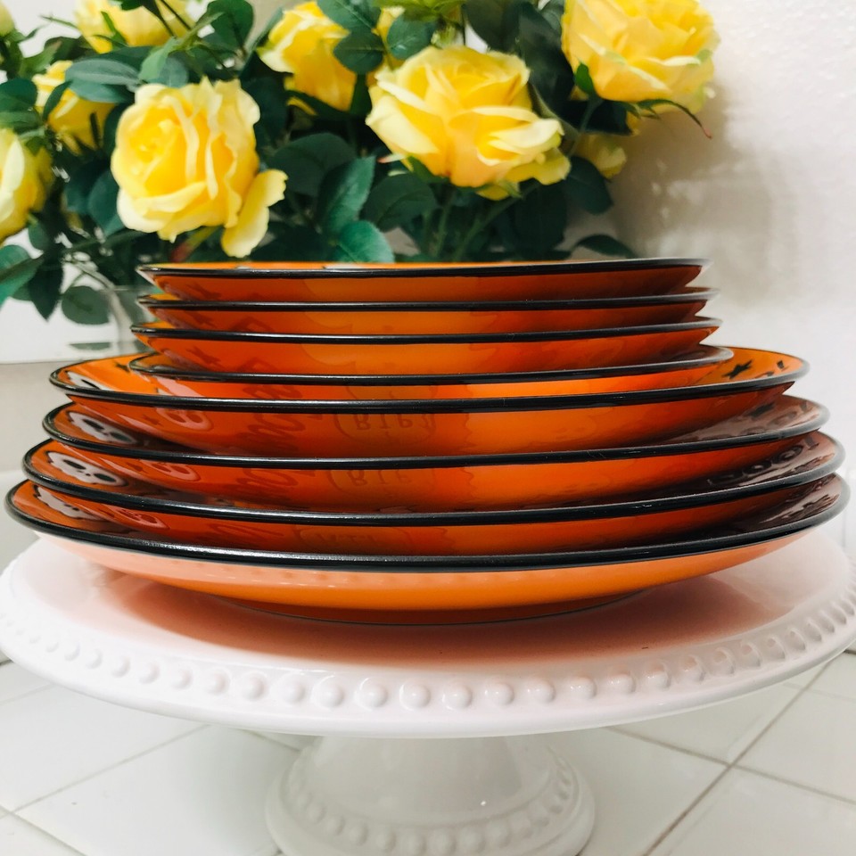 Eli + Ana Spectrum Designz Halloween Skull Ghost Boo RIP Dinner Salad ...