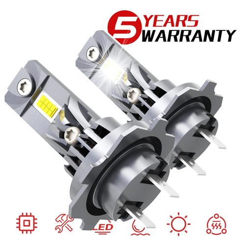 2x H7 LED Lights Bulbs Conversion Kit High Low Beam 8000K Super Bright ...