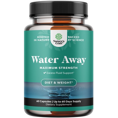 Water Away Supplement for Fast Bloating & Swelling Relief Natural ...