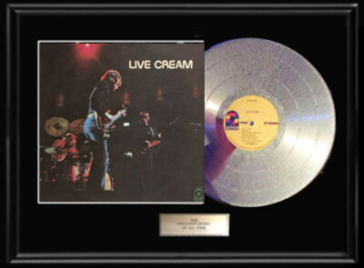 CREAM LIVE RARE WHITE GOLD SILVER PLATINUM TONED RECORD ERIC CLAPTON | eBay