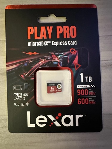 [ON HAND] Lexar 1TB Play Pro MicroSDXC Express Card 900mb/S READ/600MB ...