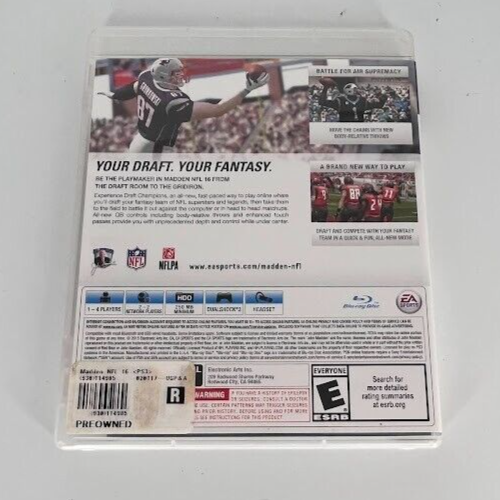 Madden NFL 16 Sony PlayStation 3 PS3 2015 Video Game DISC ONLY football ...