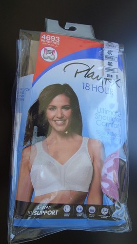 Playtex Bra 18 HOUR 40C Ultimate Shoulder Comfort Strap Full Figure ...