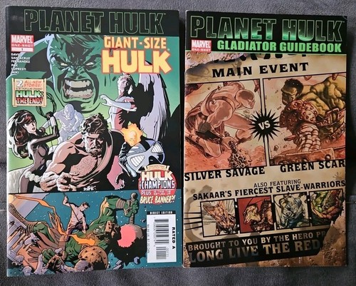 PLANET HULK: GIANT SIZE HULK #1 & GLADIATOR GUIDEBOOK "ONE-SHOTS" 2006 ...