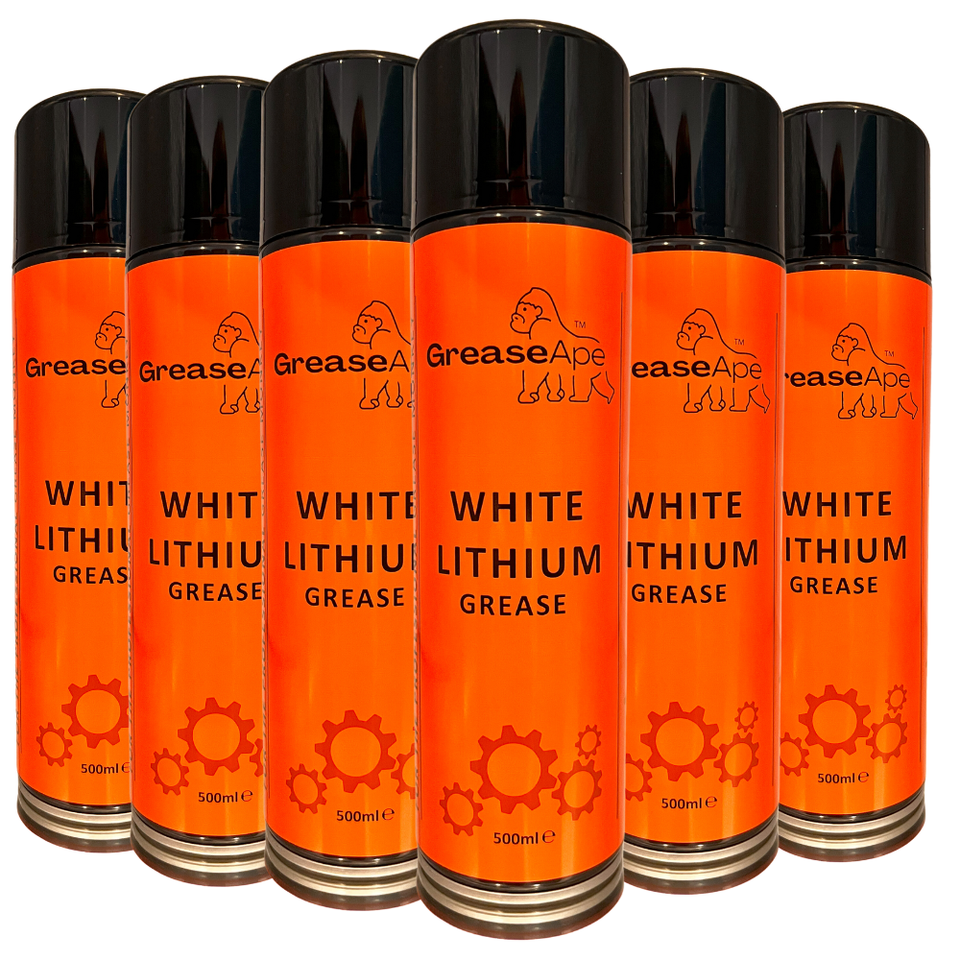 GreaseApe - White Lithium Grease Spray Lubricant - 500ml Aerosol | eBay UK
