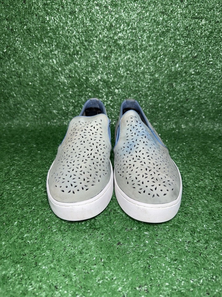 Vionic Women’s Shoes Midi Perf Slip On Blue Suede Casual Comfort ...
