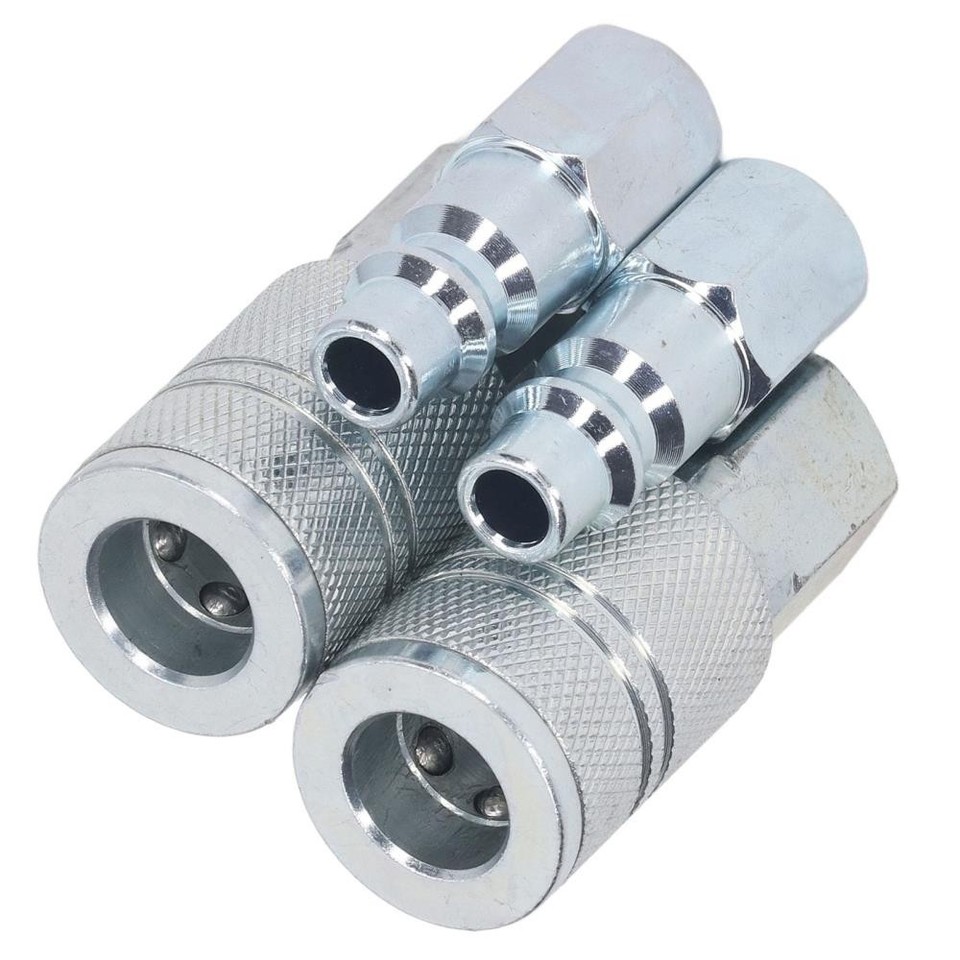 Air Coupler Plug Hose Quick Connect Fittings 3/8in NPT Air Compressor ...