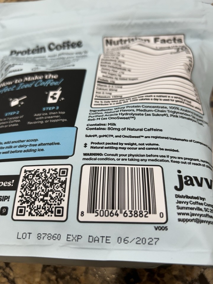 Javvy Protein French Vanilla Coffee, 20 Servings | eBay
