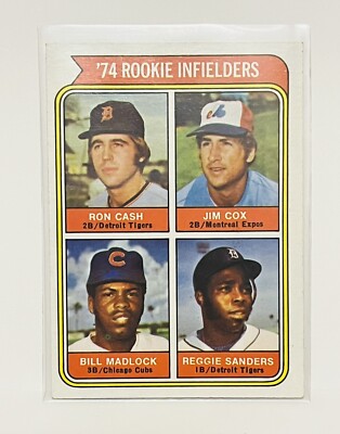1974 Topps Baseball #600 Rookie Infielders Bill Madlock, Sanders | eBay