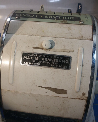 Vintage Paymaster 8000 Ribbon Writer Check Maker Stamp Embosser with ...