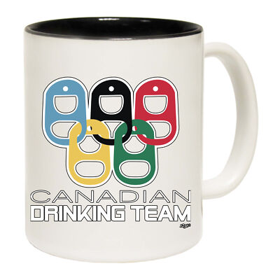 Canadian Drinking Team Rings GIFT BOXED Funny Mugs Novelty Coffee Mug ...