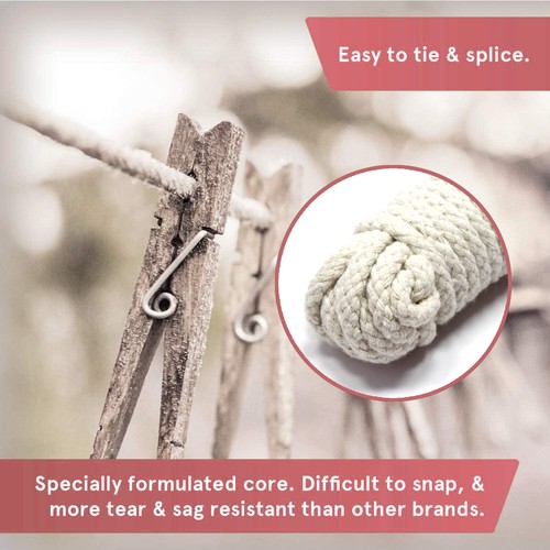 Cotton Rope Strong Traditional Strong washing clothes pulley line 15 ...