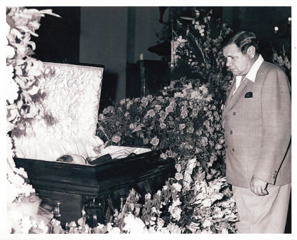 Real Photo of Babe Ruth at a Funeral Wake 8 1/2" x 11" on Kodak Photo ...