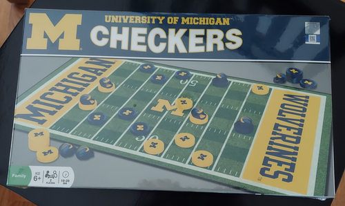University of Michigan Checkers Game | eBay